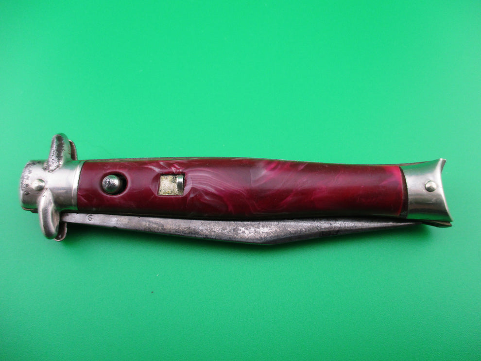 z Colonial SHUR-SNAP Bowtie Burgundy early switchblade knife – Apple ...