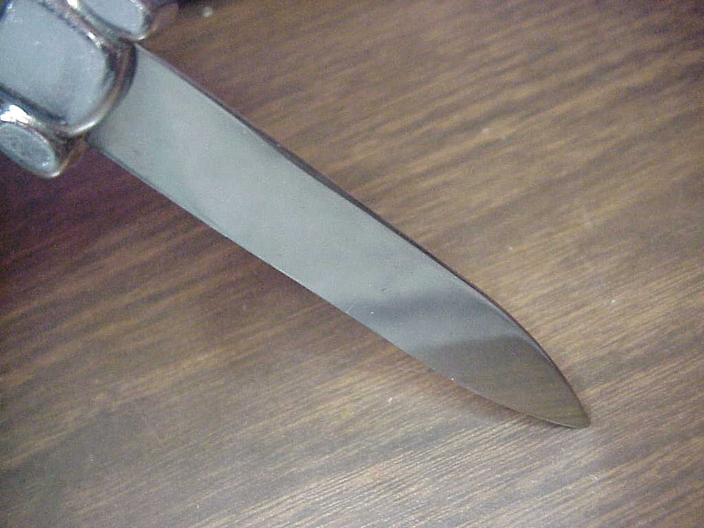 NATO MILITARY OTF 20cm STAINLESS ROSTFREI Green & Silver DA switchblad ...