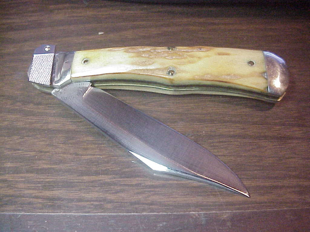 Z Aerial Jaeger Bros Vintage Stag automatic knife – Apple Valley Knives