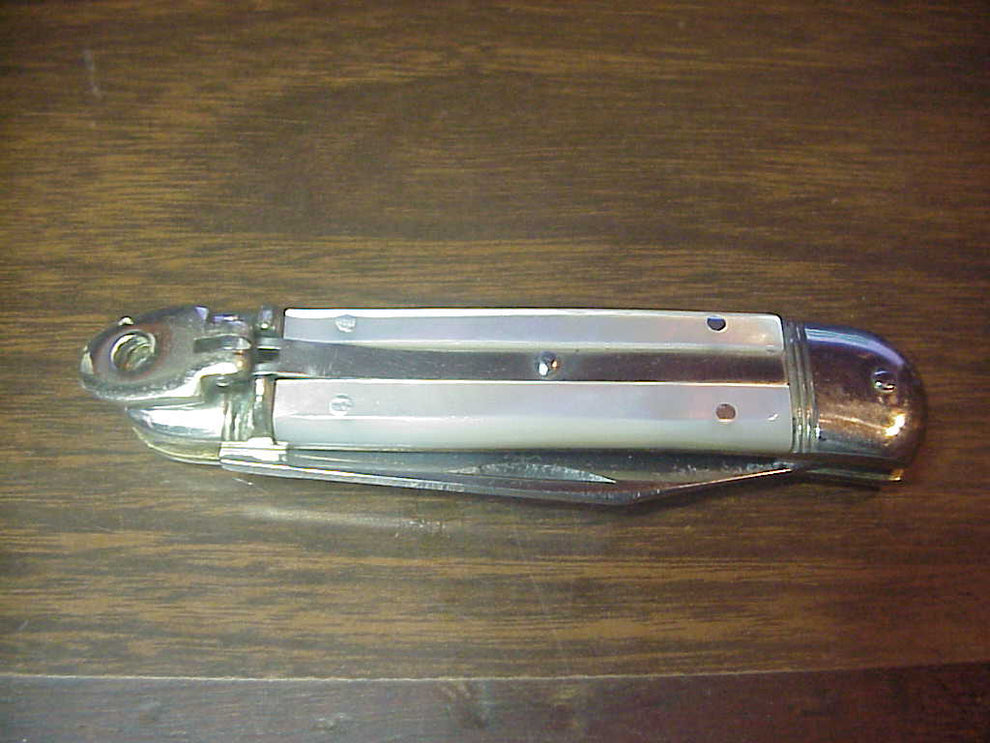 HUBERTUS 8cm West German Lever MOP automatic knife – Apple Valley Knives